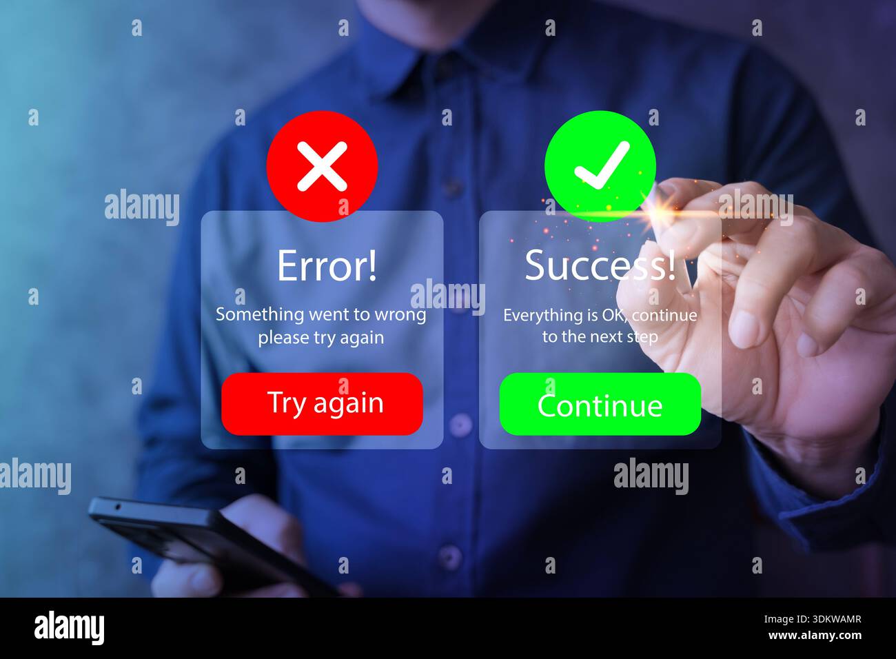 Retry process hi-res stock photography and images - Alamy