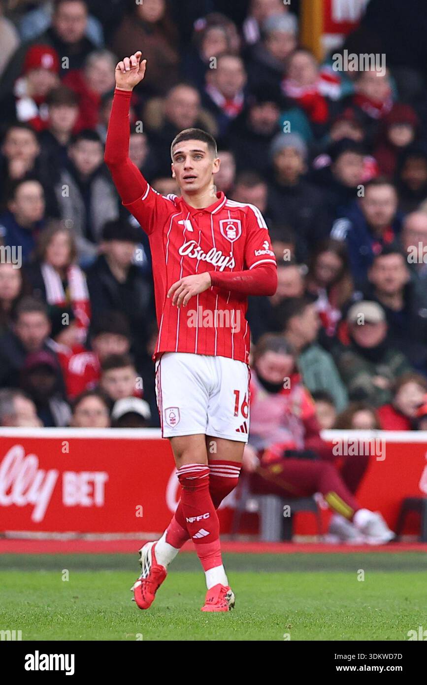 Nicolas Dominguez of Nottingham Forest during the Nottingham Forest v ...