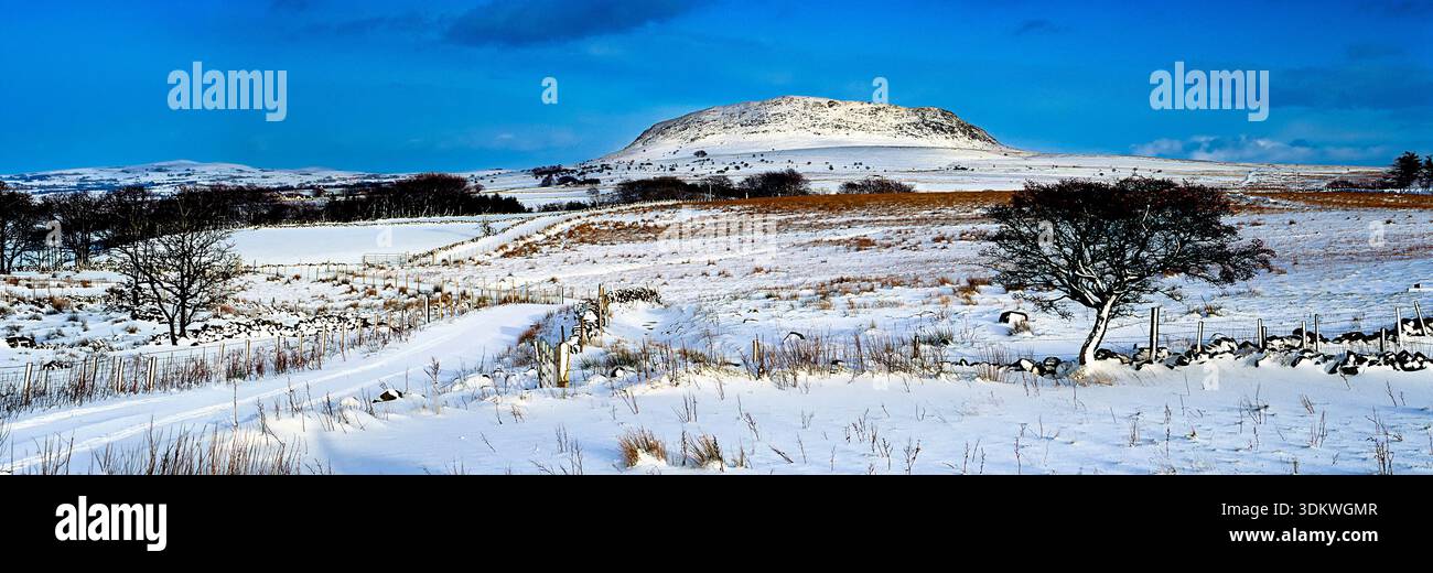 Slemish mountain, snow, co. Antrim , Northern Ireland Stock Photo - Alamy