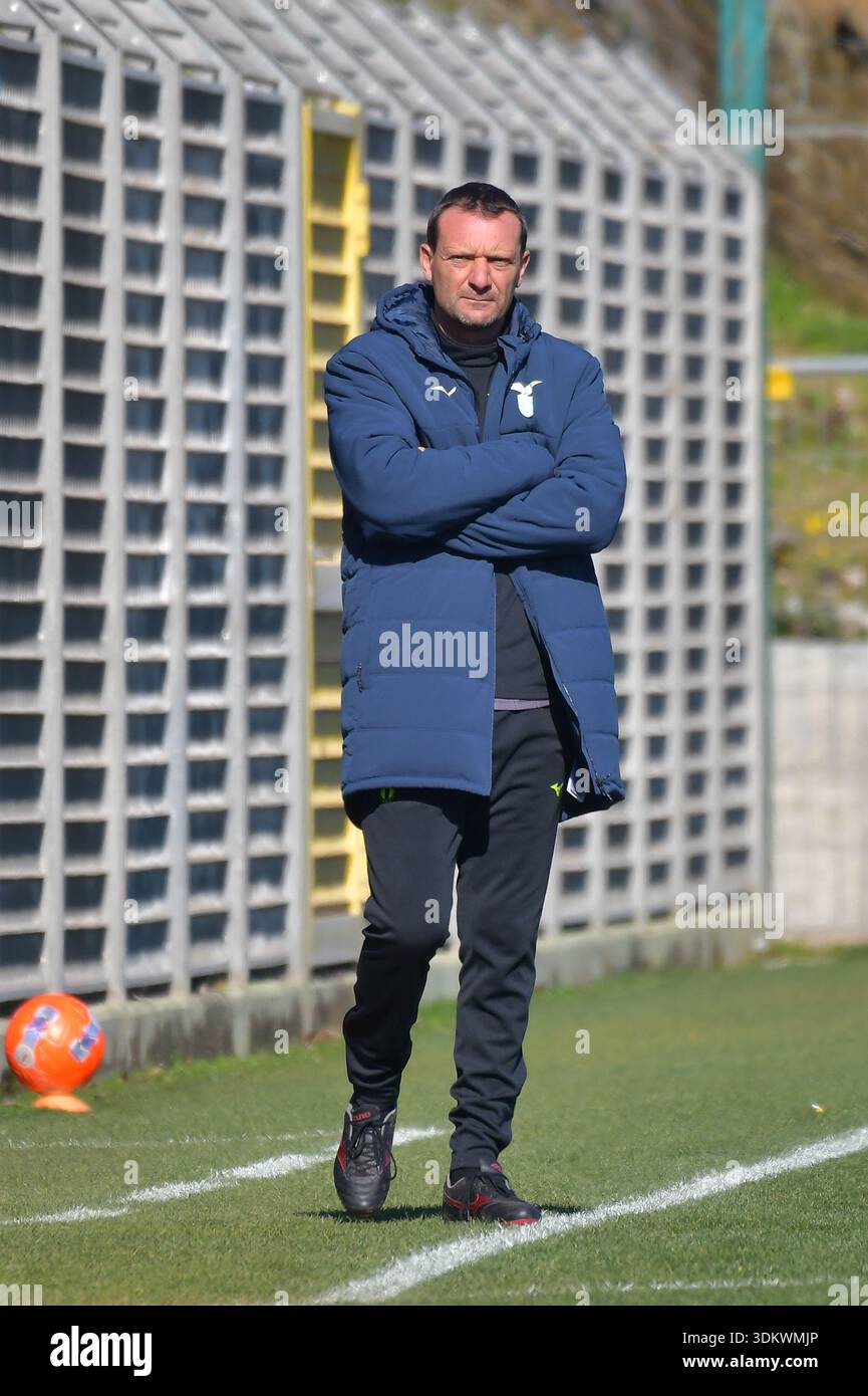 Francesco Punzi (Head Coach of SS Lazio) during the match of Primavera ...