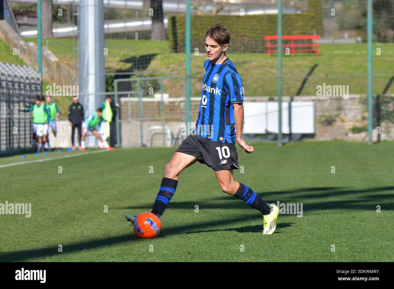 Nicolo Artesani (Atalanta) in action during the match of Primavera 1 ...