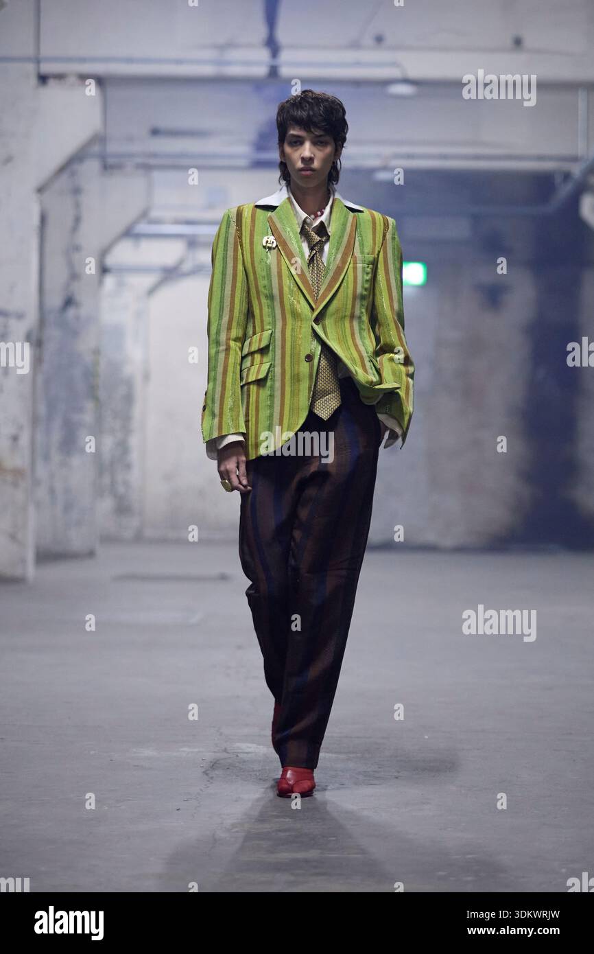 Berlin, Germany, 2st Feb, 2026. Model on runway at Kenneth Ize ...