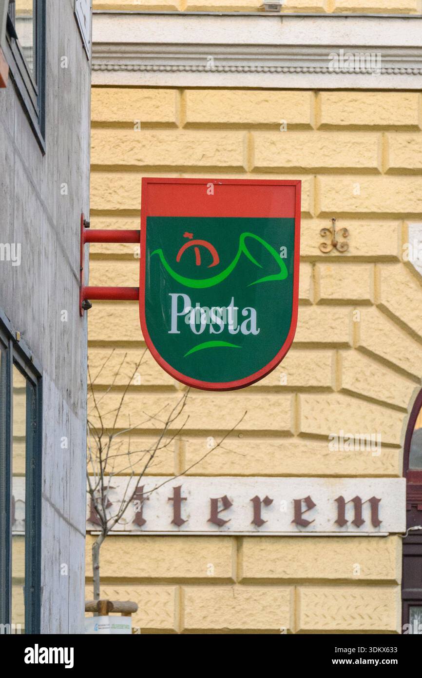 Hungarian post sign hi-res stock photography and images - Alamy