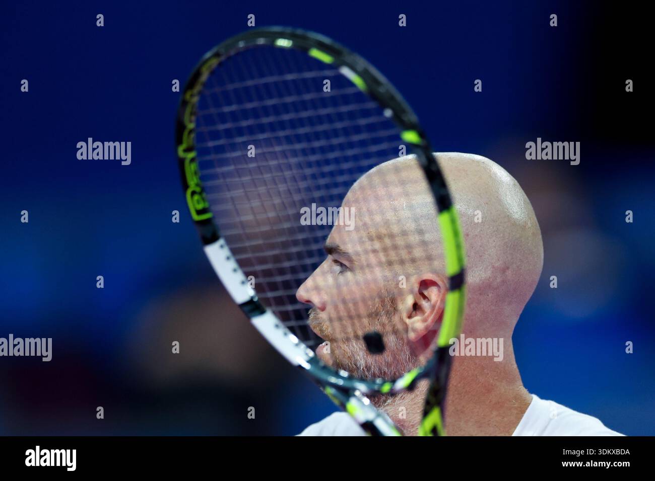 Adrian MANNARINO of France during the Day 2 of the Open Occitanie on ...