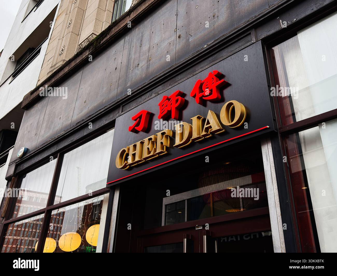 Manchester, UK - January 26, 2026: A street view of a restaurant ...