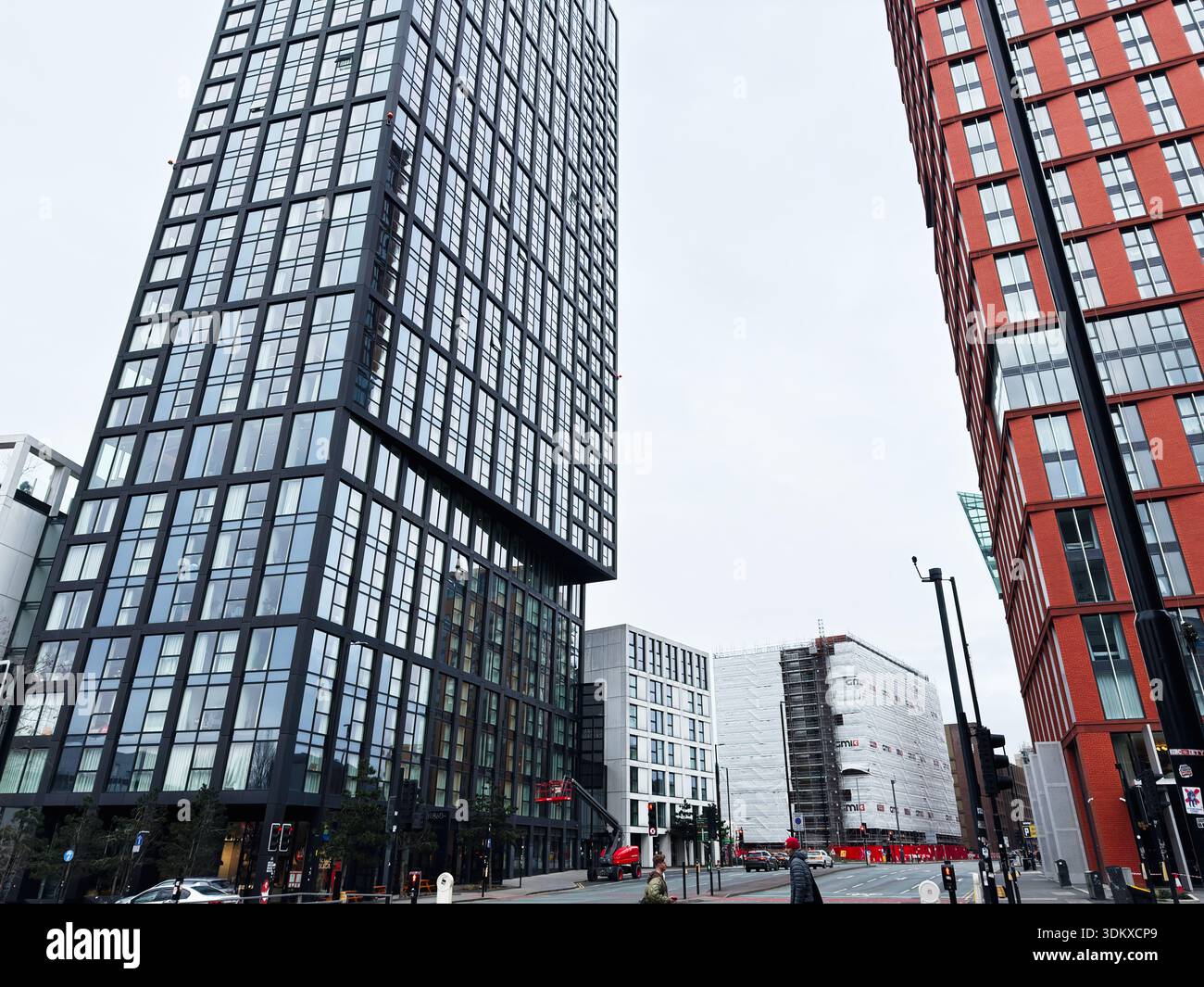 Manchester, UK - January 26, 2026: Angel Gardens urban scene in ...