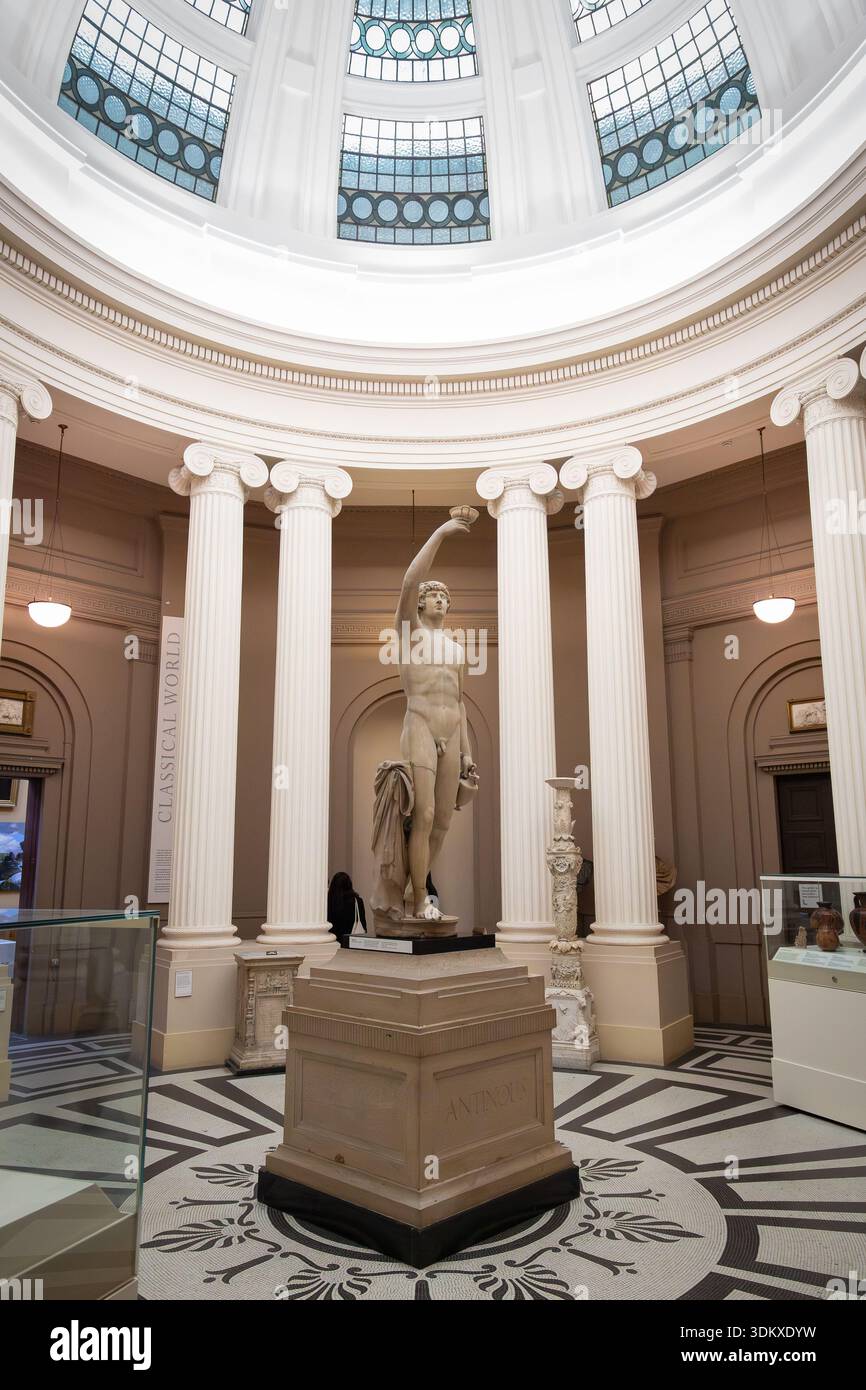 Port Sunlight, UK, Jamuary 17 2026: Statue of Antinous restored as ...