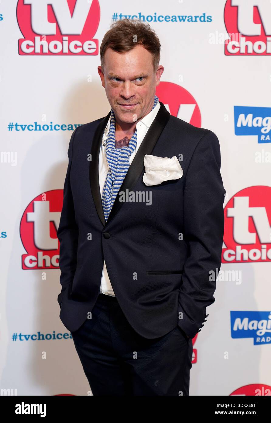 William Beck attends the TV Choice Awards at the London Hilton on Park ...