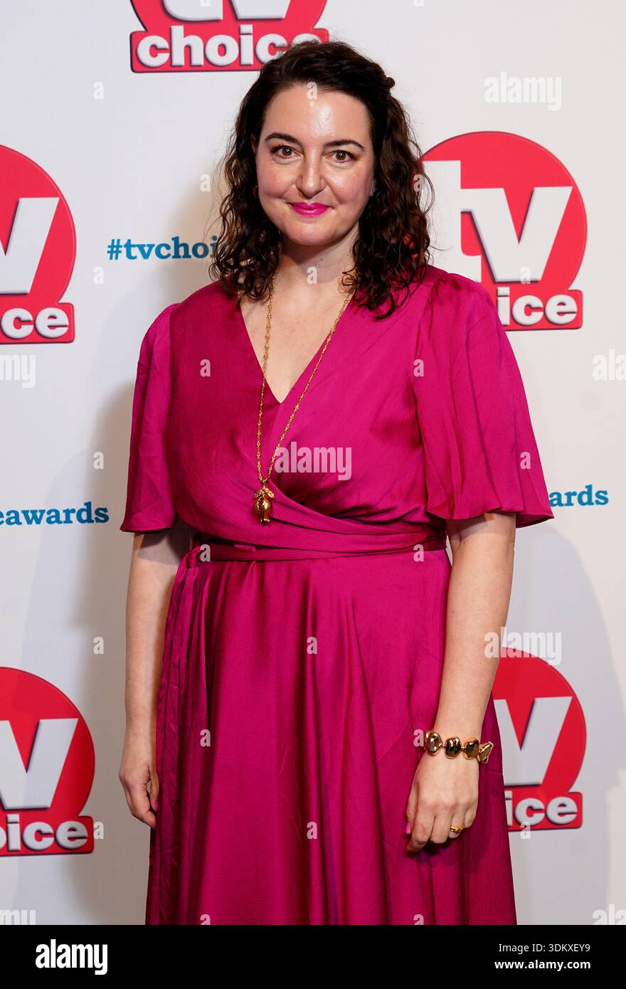 Rebecca Gethings attends the TV Choice Awards at the London Hilton on ...
