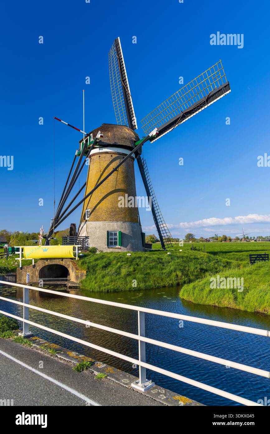 Iconic Dutch windmill, a symbol of tradition and renewable energy ...