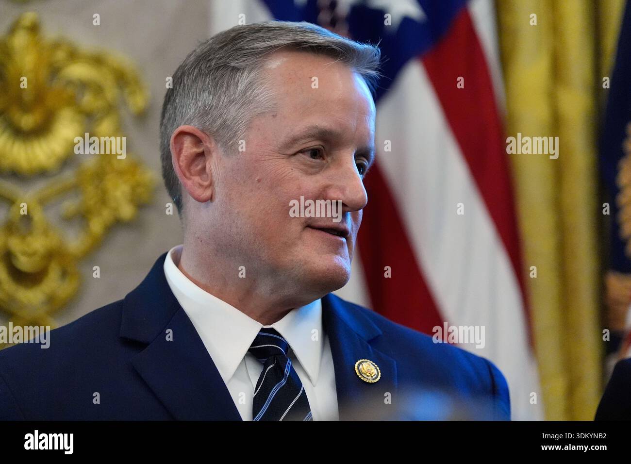 Rep. Bruce Westerman, R-Ark., speaks during an event with President ...