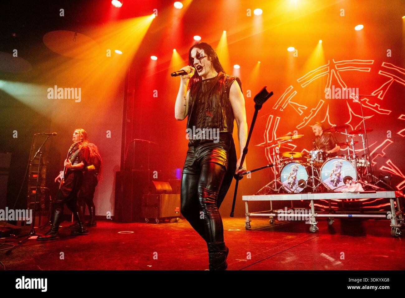 Johannes Eckerstrom of Avatar performs during the ShipRocked cruise on ...