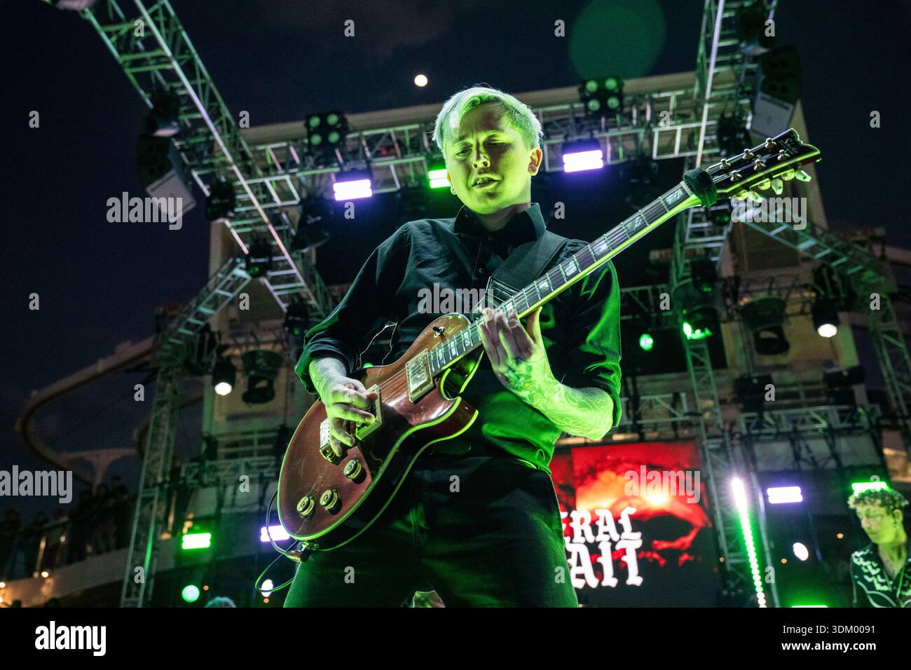 Cody Weissinger of The Funeral Portrait performs during the ShipRocked ...