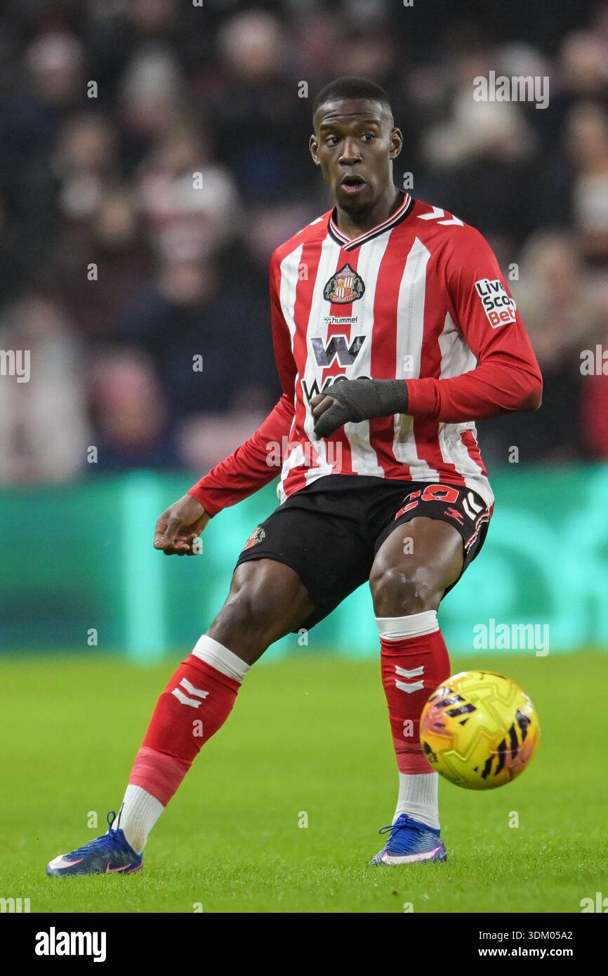 Nordi Mukiele of Sunderland FC during the Premier League match between ...