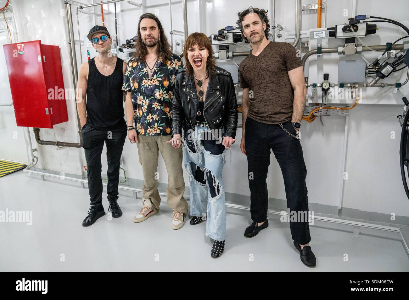 Arejay Hale, from left, Joe Hottinger, Lzzy Hale, and Josh Smith of ...