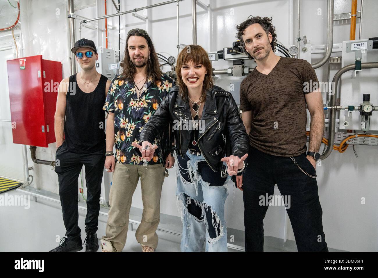 Arejay Hale, from left, Joe Hottinger, Lzzy Hale, and Josh Smith of ...