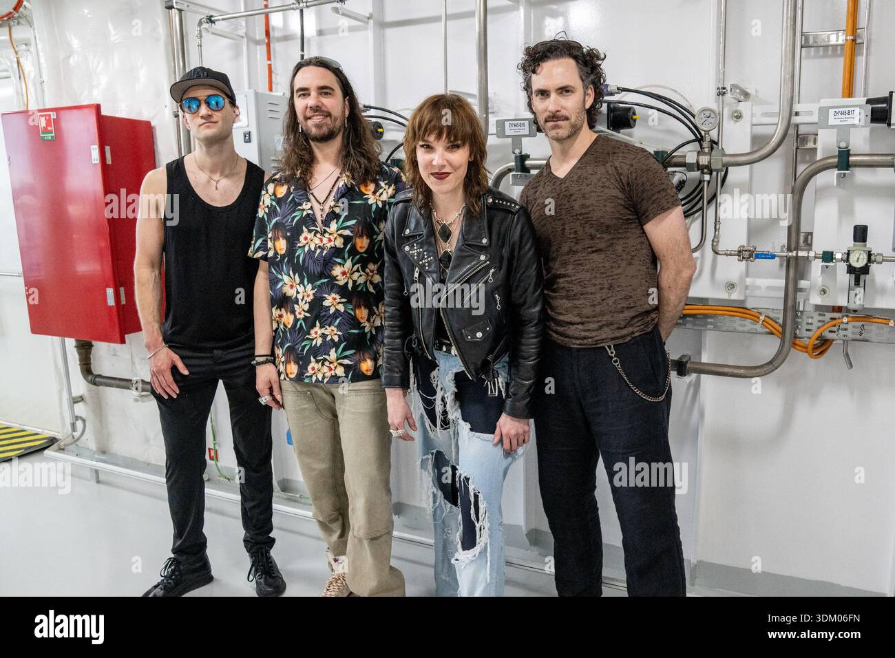 Arejay Hale, from left, Joe Hottinger, Lzzy Hale, and Josh Smith of ...