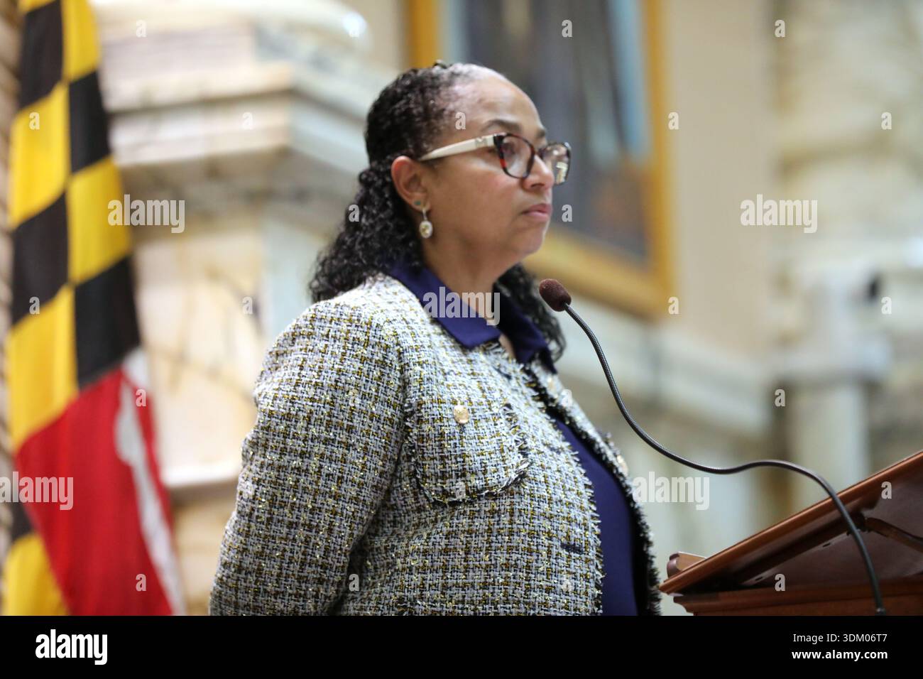 Maryland House Speaker Joseline Peña-Melnyk, a Democrat, presides over ...