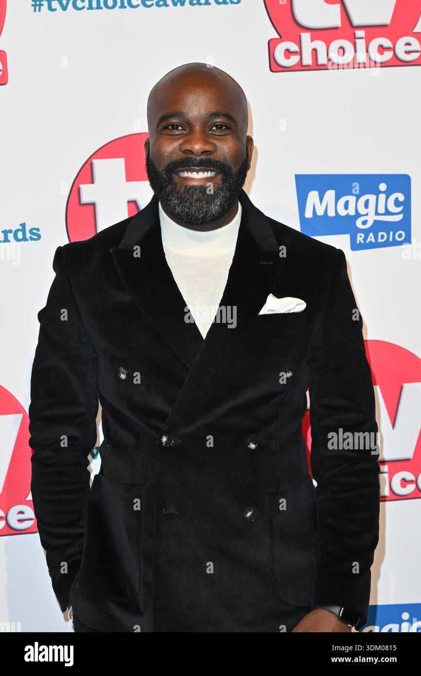London, UK, 02 February 2026. Melvin Odoom attends the TV Choice Awards ...