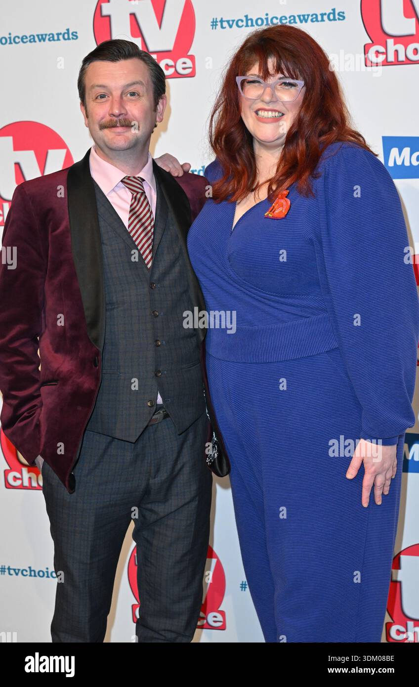 London, UK, 02 February 2026. Thom Tuck and Jenny Ryan attend the TV ...
