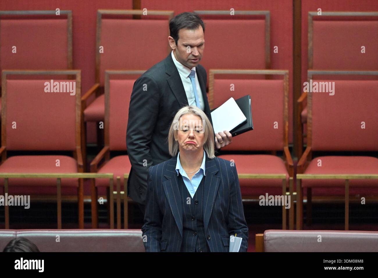 Nationals senators Matt Canavan and Bridget McKenzie arrive for morning ...