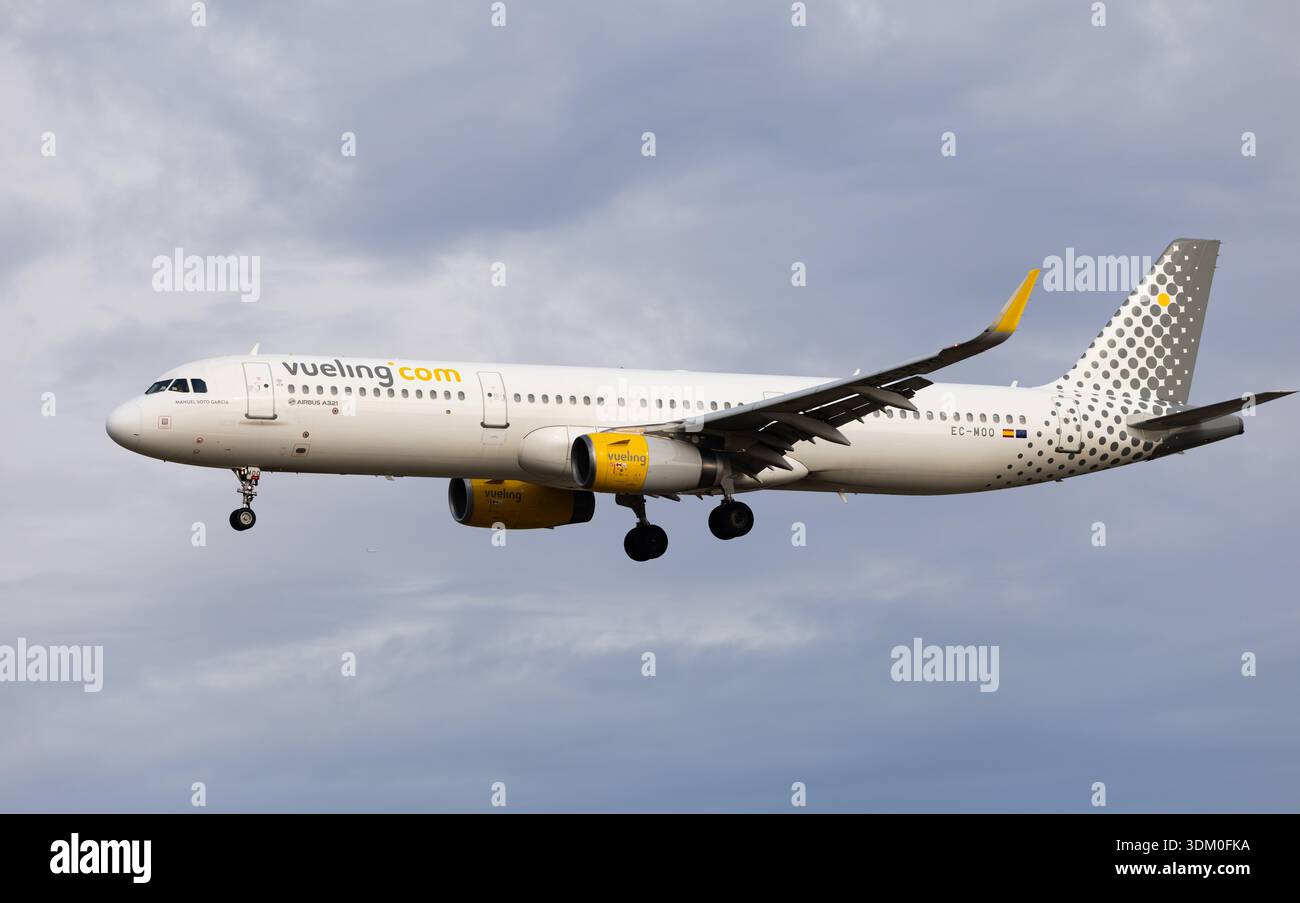 Barcelona, Spain - January 16, 2026: Vueling Airbus A321-200 ...