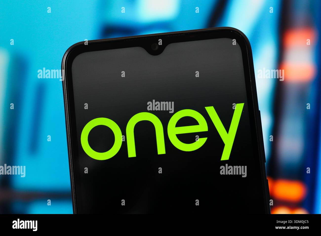 In this photo illustration, the Oney Bank logo is seen displayed on a ...