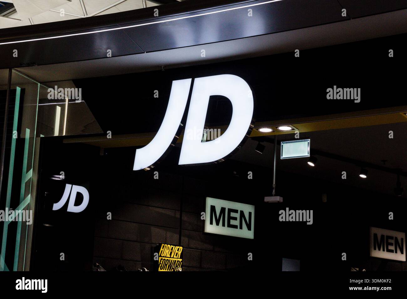 January 31, 2026, London, United Kingdom: A JD logo is seen on London ...