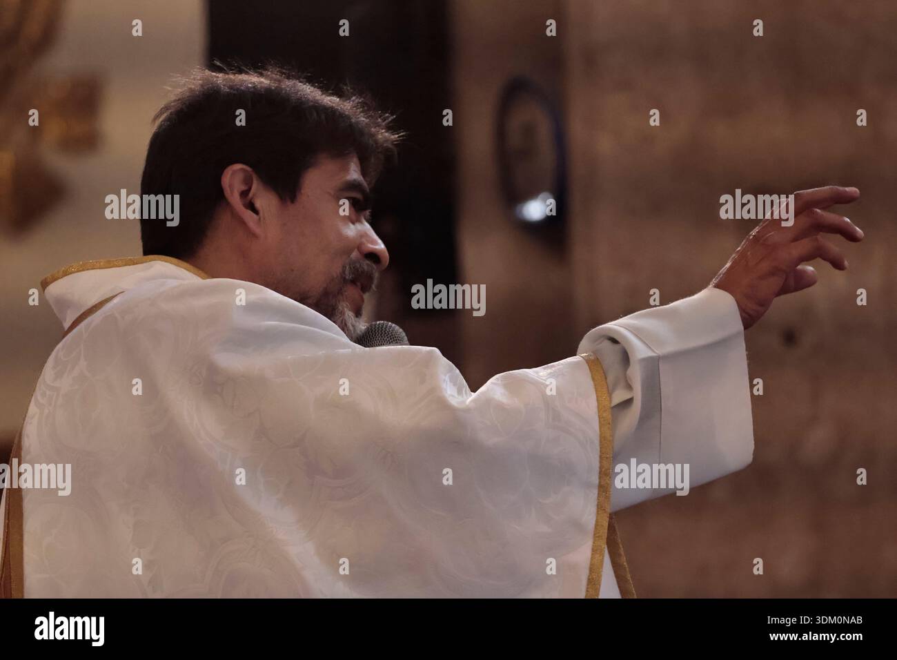 Chalco Cathedral Priest Celebrating Candlemas Mass on February 2, 2026 ...