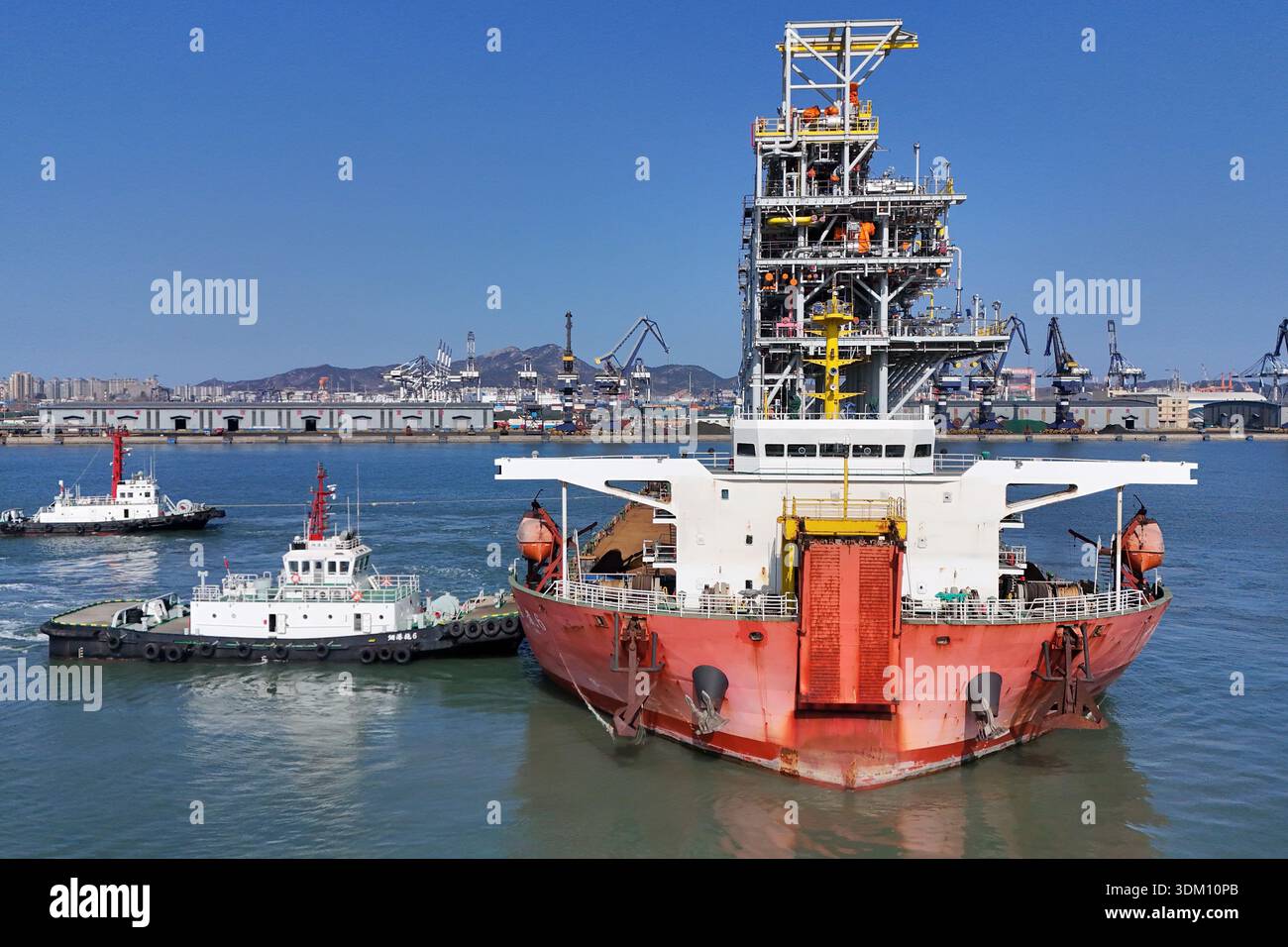 The floating production storage and offloading (FPSO) module, built by ...