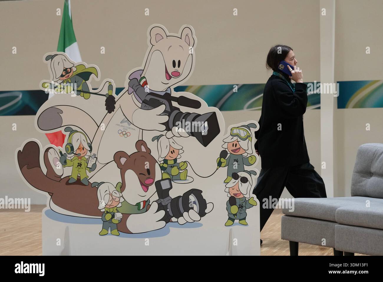 Image installations for the mascots Tina and Milo of the 2026 Milan ...