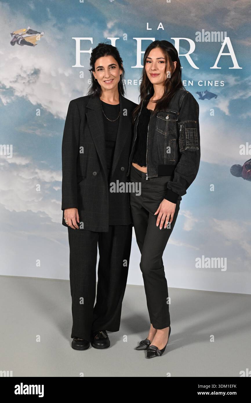 Actresses Stéphanie Magnin and Candela González pose during the ...