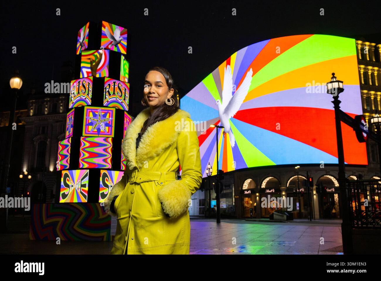 EDITORIAL USE ONLY Artist Lakwena Maciver unveils 'Rise & Shine', a 7 ...