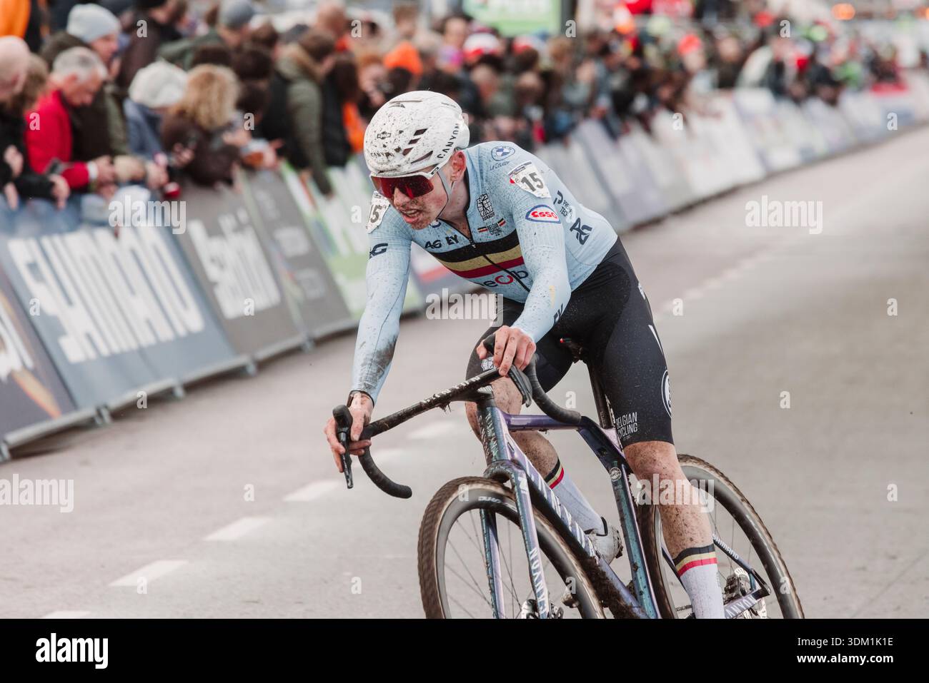 Aaron Dockx of Belgium leading the 2026 UCI World Championships Men’s ...