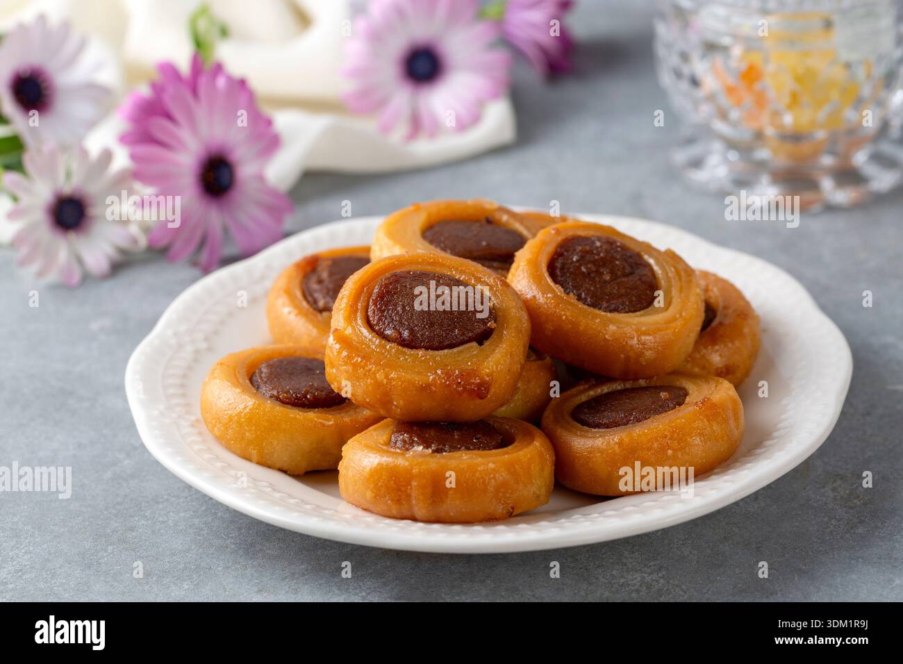 Greek Traditional Delights Syrup Pastries, Roxaki or Roxakia - Turkish ...