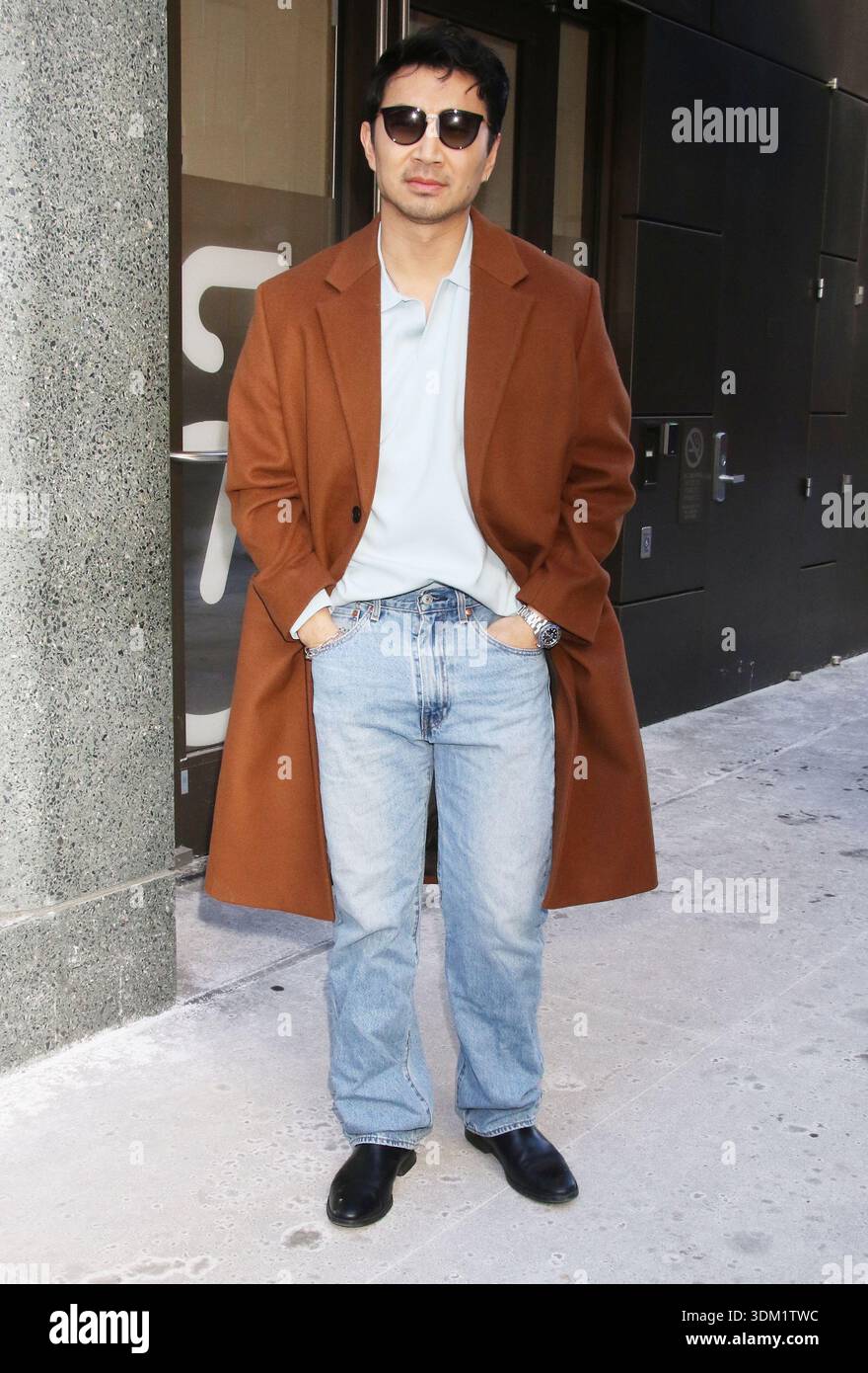 NEW YORK, NY - FEBRUARY 2: Simu Liu seen at Live with Kelly & Mark on ...