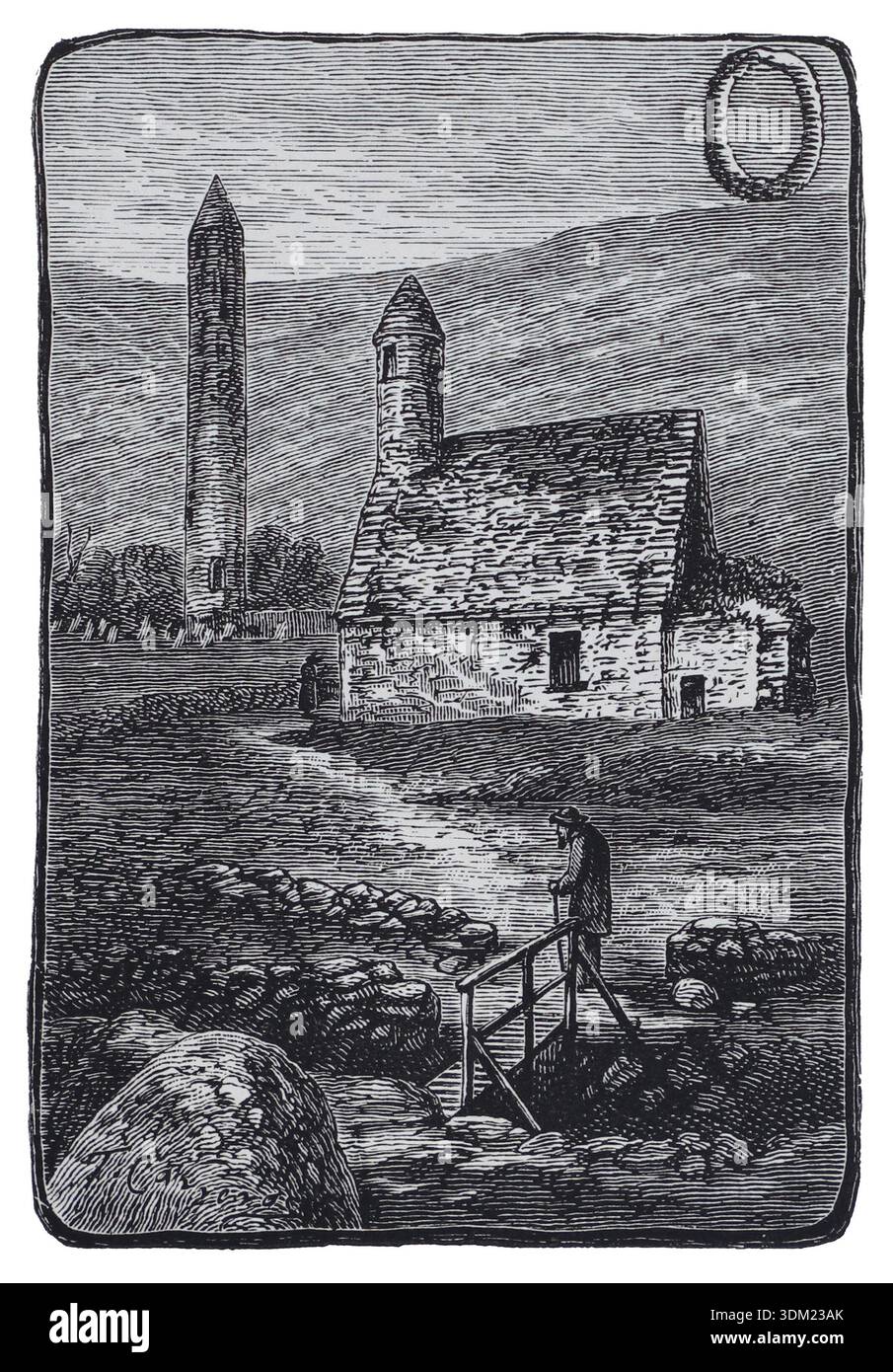 Saint Kevin's Church and Roundtower, Glendalough, County Wicklow ...