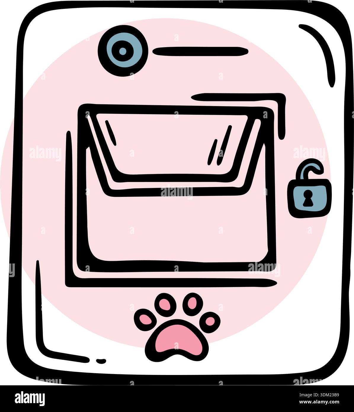 Cat gate dog Stock Vector Images - Alamy