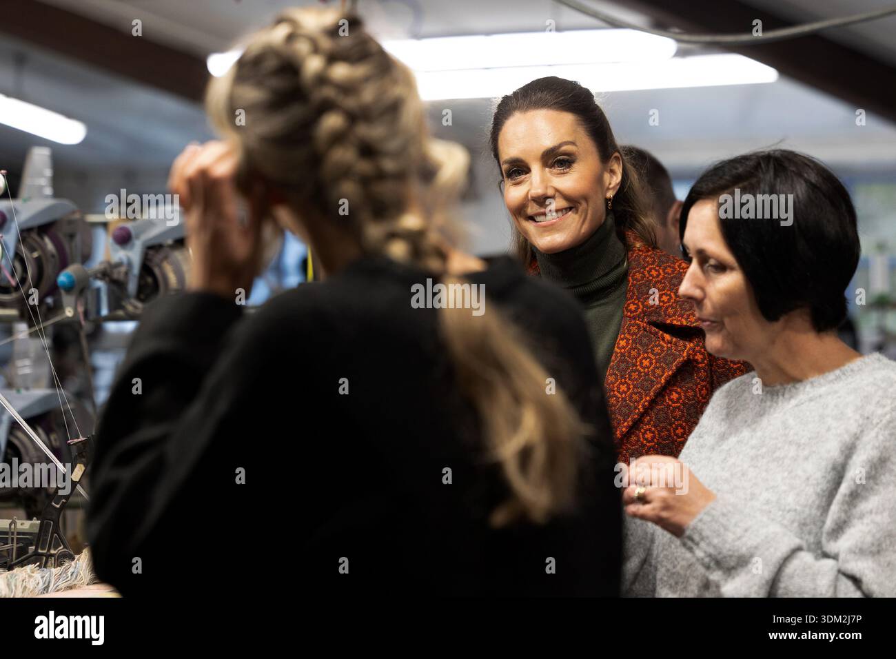 Britain's Kate, Princess of Wales visits Melin Tregwynt, a woollen mill ...