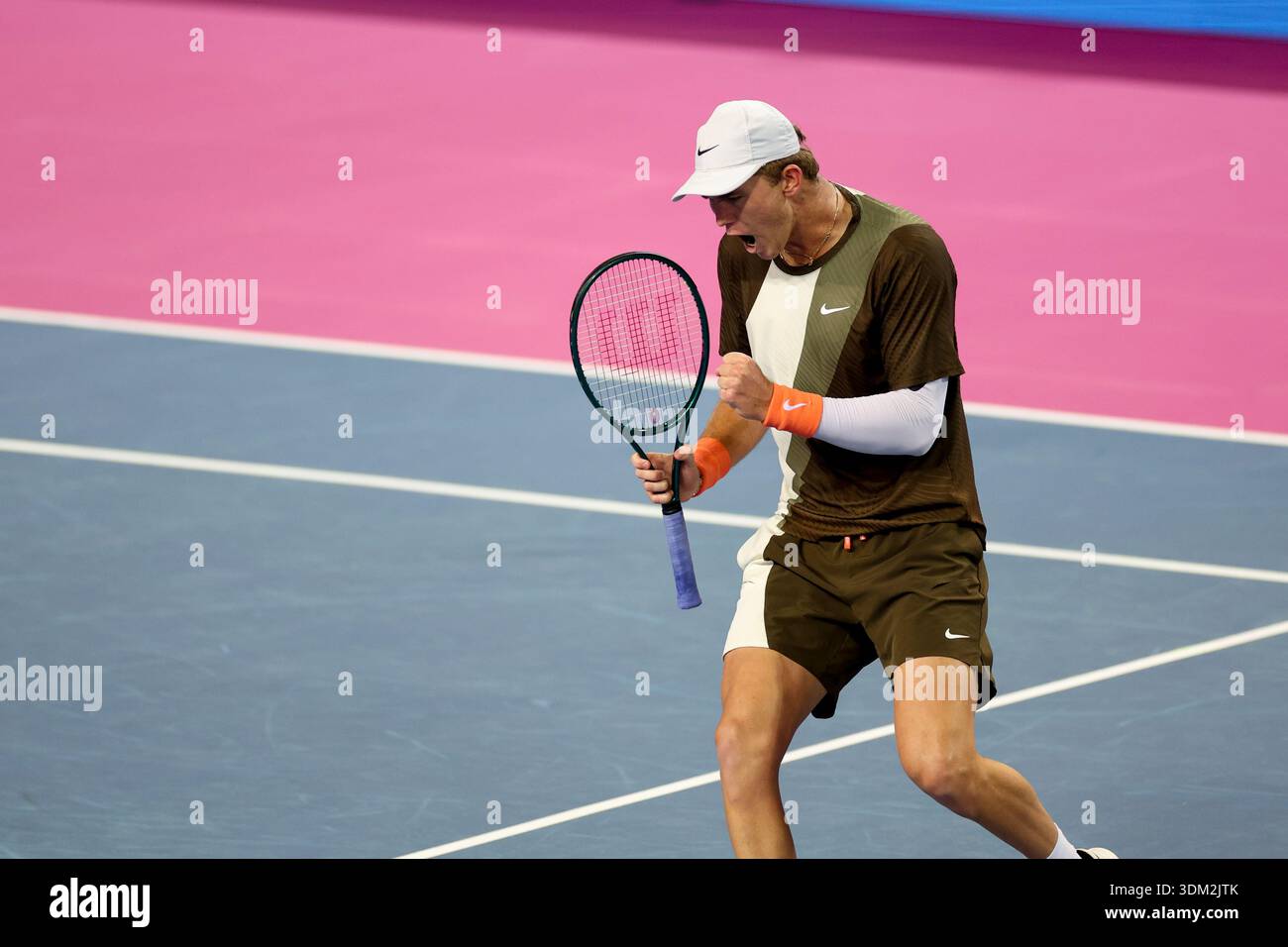 Martin DAMM of USA during the Day 3 of the Open Occitanie on February 3 ...