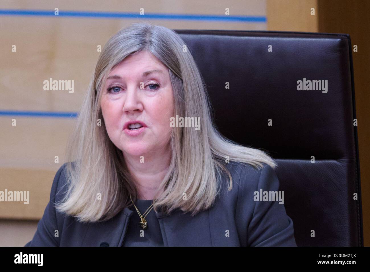 Edinburgh Scotland, UK 03 February 2026. Presiding Officer Alison ...
