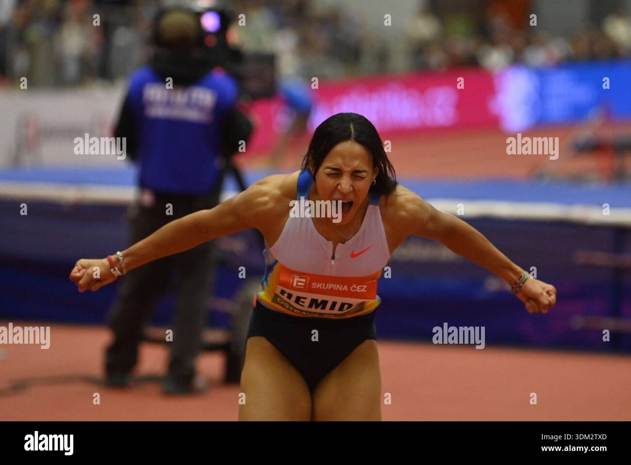 Ostrava, Czech Republic. 03rd Feb, 2026. Bassant Hemida of Egypt wins ...