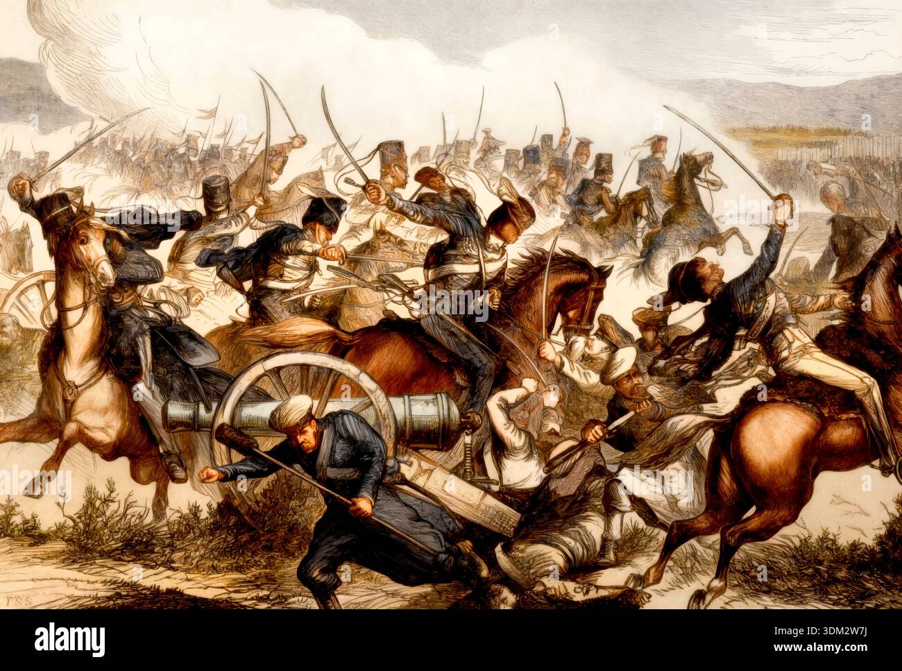 British Cavalry at the Battle of Balaclava, Crimean War Stock Photo - Alamy
