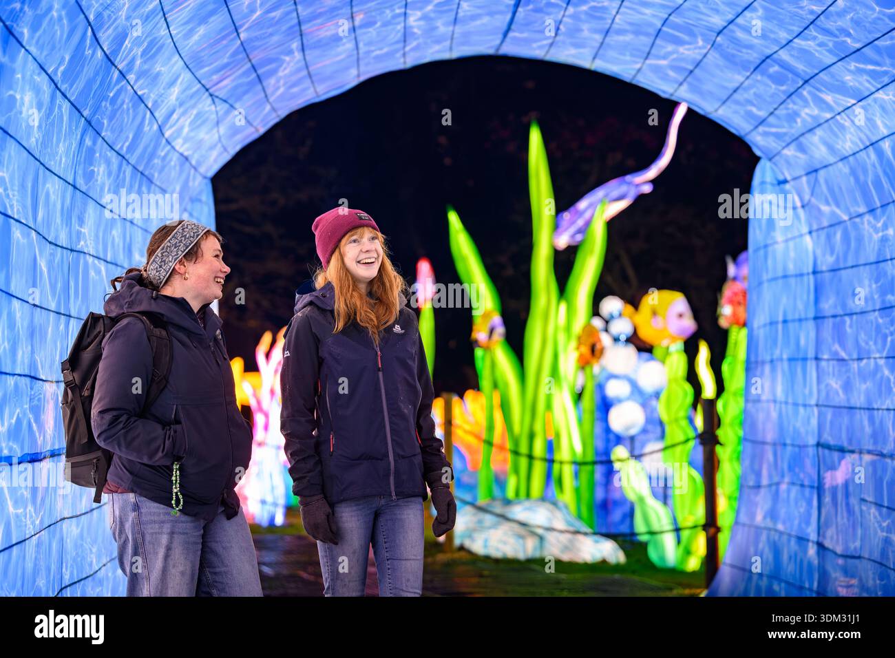 Edinburgh Zoo, Giant Lanterns Trail Stock Photo - Alamy