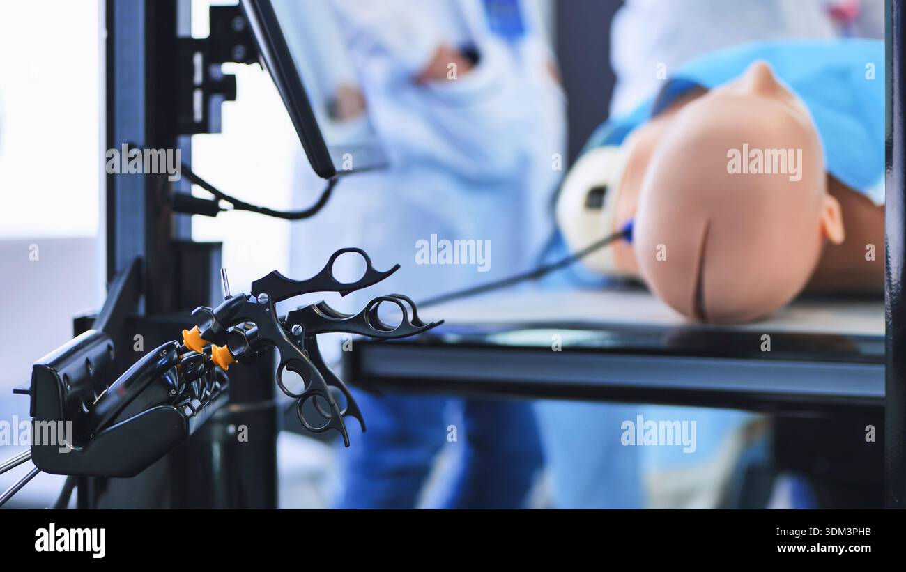 Robotic surgical instruments training hi-res stock photography and ...