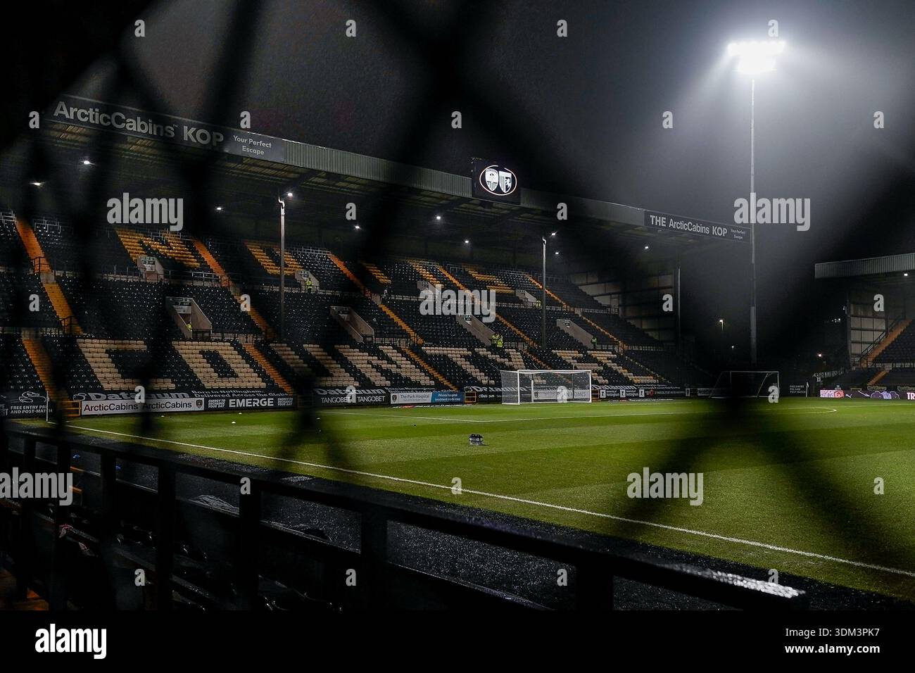 A general view of the stadium stands and the pitch during the Sky Bet ...