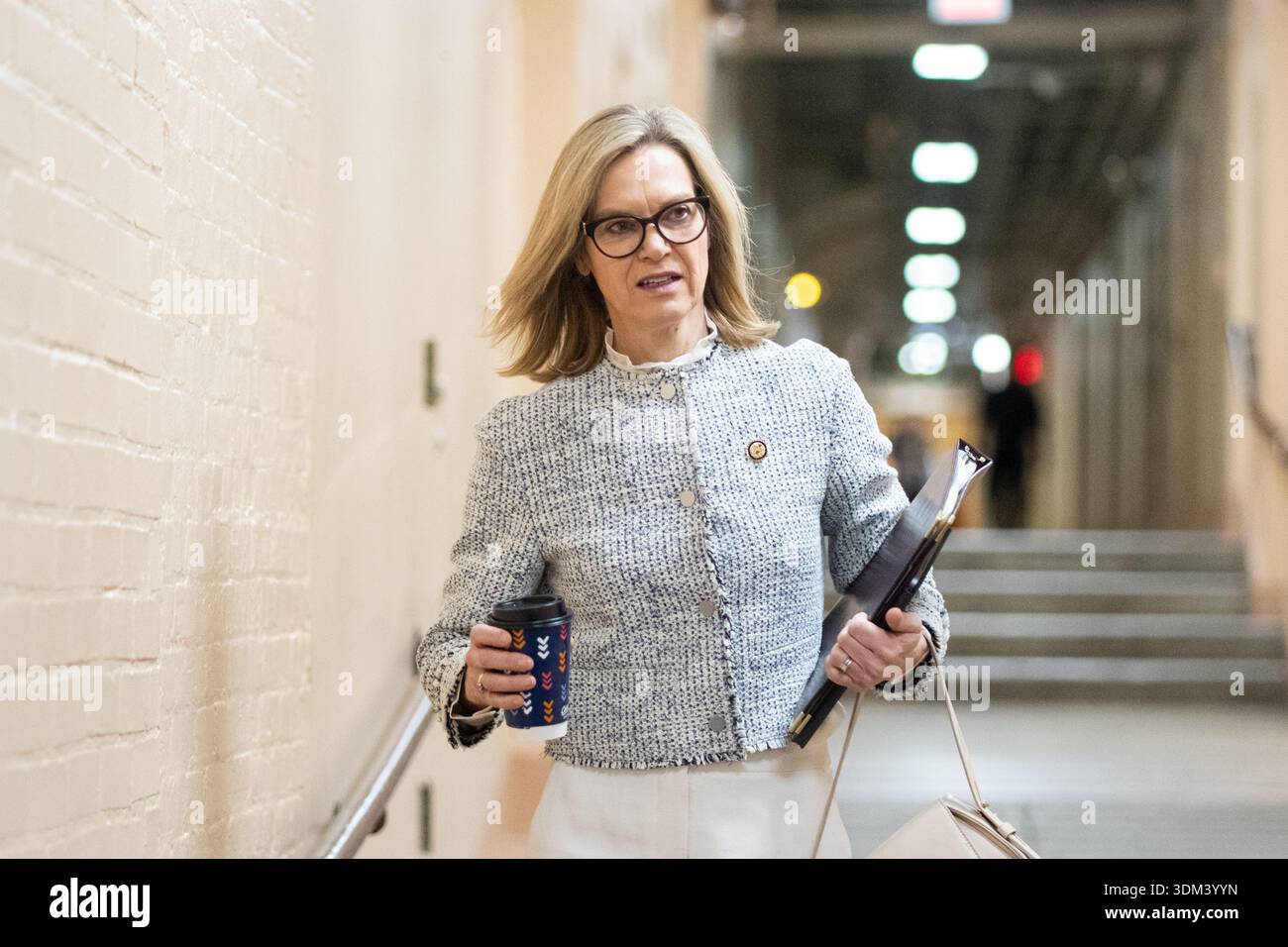 UNITED STATES - FEBRUARY 3: Rep. Julie Fedorchak, R-S.Dak., arrives for ...