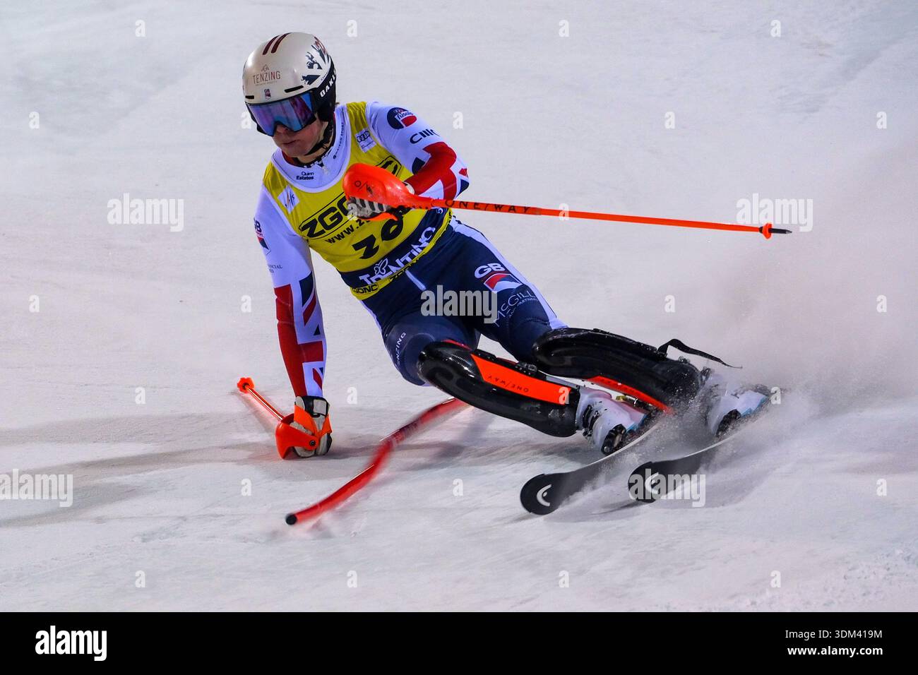 Billy Major from Great Britain competes during AUDI FIS Ski World Cup ...