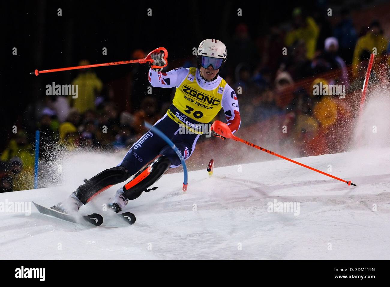 Billy Major from Great Britain competes during AUDI FIS Ski World Cup ...