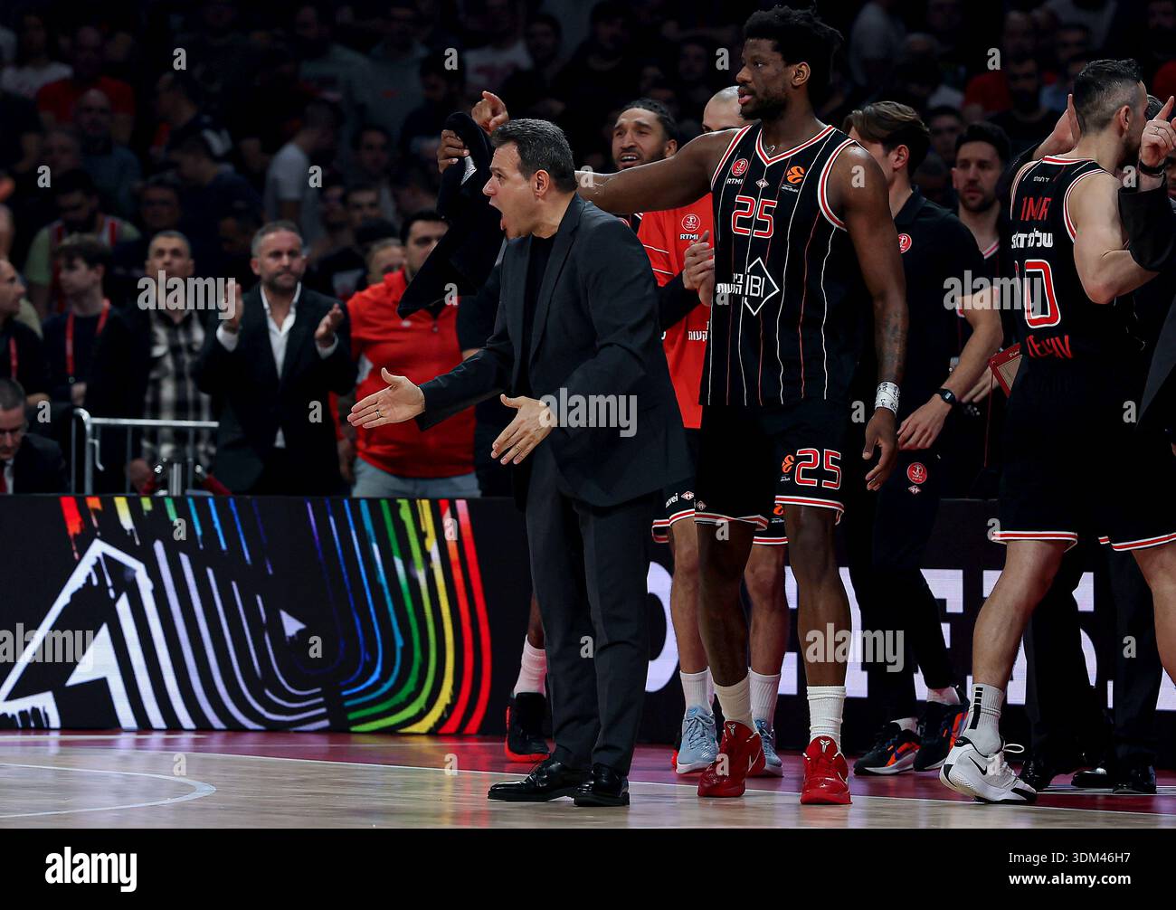 Belgrade, Serbia. 3rd Feb, 2026. Hapoel's head coach Dimitris Itoudis ...